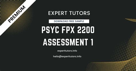 PSYC FPX 2200 Assessment 1 The Behavioral Learning Theory