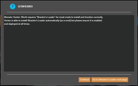 moddingwiki users gameguides modding monster hunter world with vortex · nexus mods vortex wiki