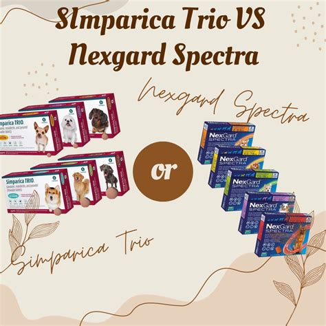 Simparica Trio Vs Nexgard Spectra