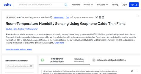 Room Temperature Humidity Sensing Using Graphene Oxide Thin Films