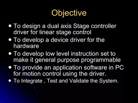 Design And Implementation Of Multi Axis Programmable Stage Controller With Geared Servo Motor