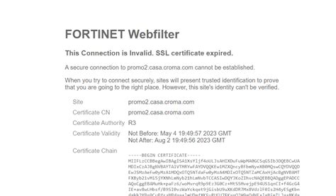 Fortigate Webfilter Ssl Inspection Issue Rfortinet