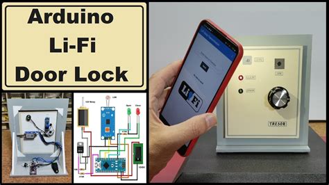 arduino door lock with smartphone flashlight login li fi project