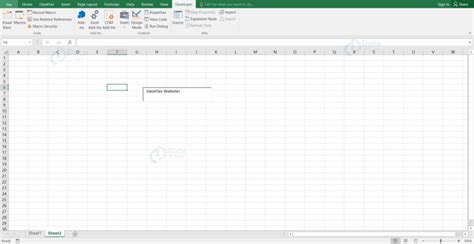 Vba Controls Form Control And Activex Control In Excel Dataflair