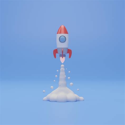 Premium Photo Startup Rocket Launch