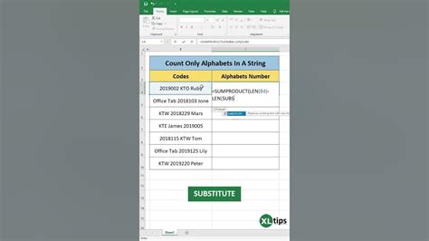 count alphabets in a string in excel step by step guide and formulas