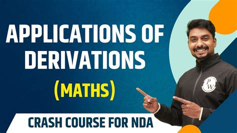 Application Of Derivatives Maths Theory With Mcqs Nda Crash