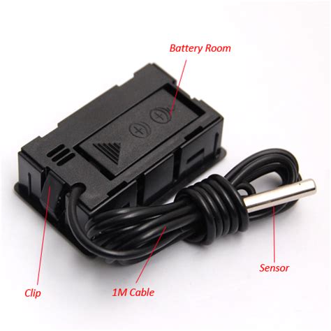 Digital Thermometer Temperature Sensor LCD Display NEW EBay