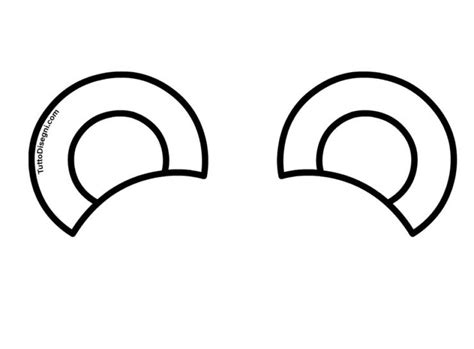 Bear Ears Coloring Page
