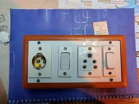 Modular 2 Switch Socket Combination Pvc Module Size 8x4 Inch Lxw At Rs 50 Piece In Bhopal