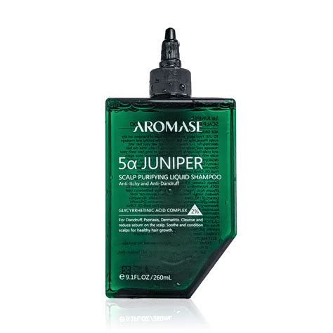 Aromase 5α Juniper Scalp Purifying Liquid Shampoo Scalp Deep Cleanser Helps To Soften Scalp