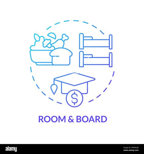 2d Room And Board Gradient Thin Line Icon Concept Stock Vector Image And Art Alamy