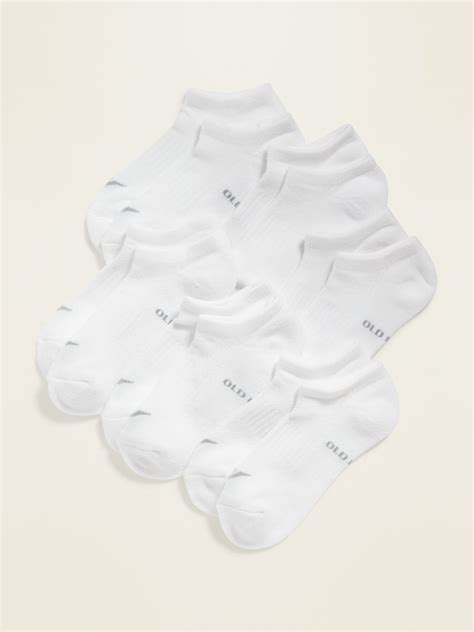 Old Navy Mesh Ankle Socks 6 Pack For Girls White 554027012