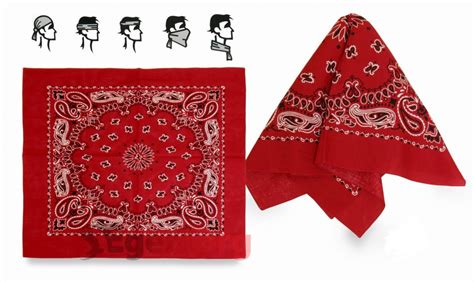 БАНДАНА БОЛЬШАЯ КРАСНАЯ С ОРНАМЕНТОМ 4349 RED купить