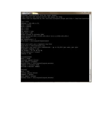 Linux Server Backup Solution DOCX Operating Systems Computer Software And Applications