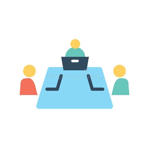 Working Session Icon Stock Illustration Illustration Of Interview