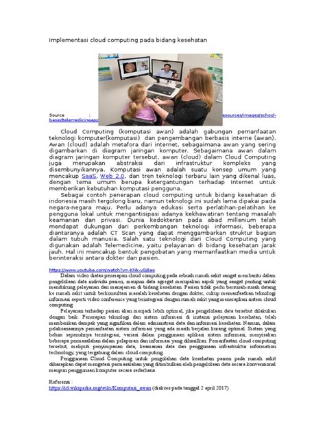 Implementasi Cloud Computing Pada Bidang Kesehatan Pdf