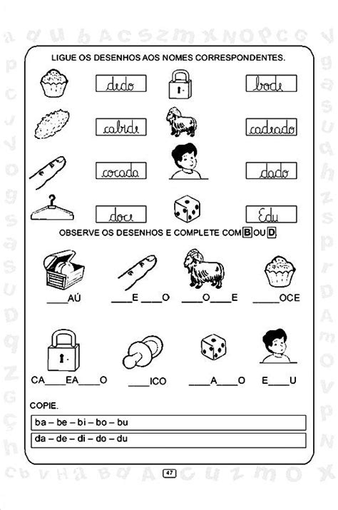 E Anos Atividades De Alfabetiza O Letrinhas E Fam Lias Sil Bicas B C D Prof Noninha