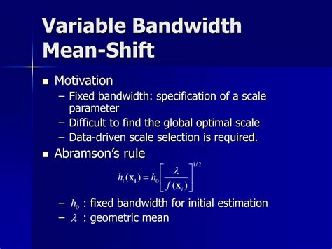 Ppt Mean Shift Algorithm And Its Application Powerpoint Presentation