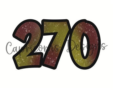 270 Area Code Png Digital Design Download Etsy