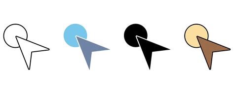 Cursor Concept Line Icon Simple Element Illustration Cursor Concept Outline Symbol Design