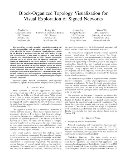 Pdf Block Organized Topology Visualization For Visual …network