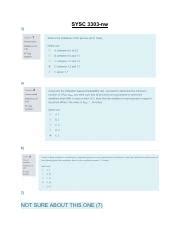 SYSC Study Guide Key Concepts And Problem Solutions Course Hero