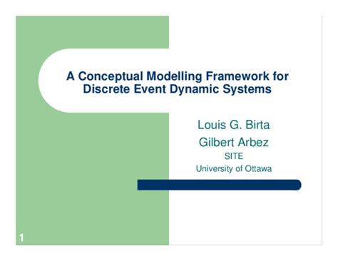 Pdf Abcmod A Conceptual Modelling Framework For Discrete Event