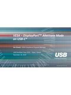 VESA DisplayPortTM Alternate Mode On USB C Vesa Displayporttm Alternate Mode On Usb C 174 Pdf