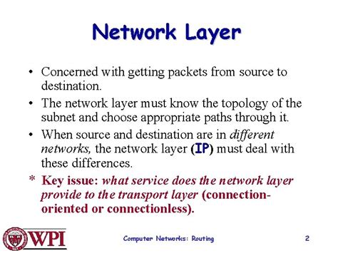 Network Layer Routing Computer Networks Routing Network