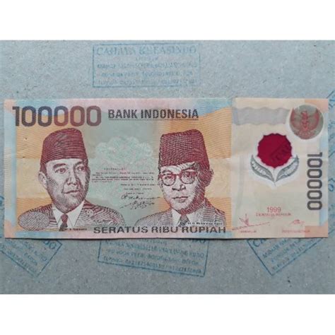 Jual Uang Kertas 100 Ribu Polimer Shopee Indonesia