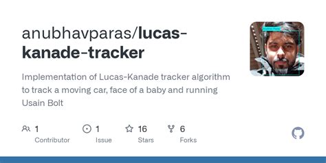 Github Anubhavparaslucas Kanade Tracker Implementation Of Lucas Kanade Tracker Algorithm To