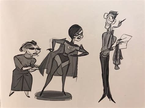 Elastigirl Concept Art Getting Her New Suit” Incredibles 2 Art Book