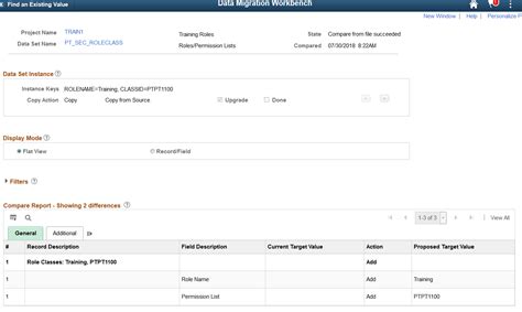 Viewing Compare Reports