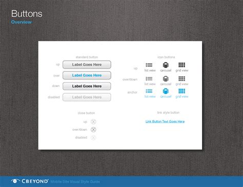 Mobile Site Visual Style Guide On Behance