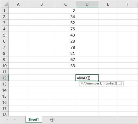 Función Max En Excel ¿en Qué Consiste Y Para Qué Sirve ⬆️