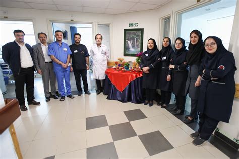 مرکز قلب تهران دیدار نوروزی دکتر فراهانی از بخش های مختلف مرکز قلب تهران