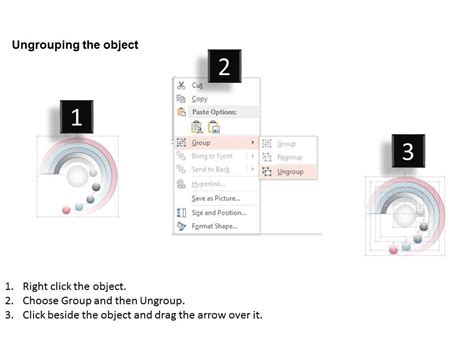 Five Staged Circular Process Diagram For Text Representation