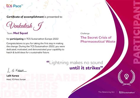 Venkatesh J On Linkedin Tataconsultancyservices Tcssustainathon