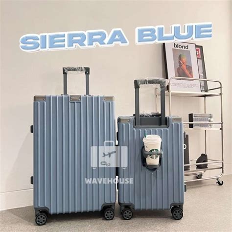 Promo Koper Parkson Original Ruby Series 20 24 Inch Tsa Lock Aluminium Frame Pastel Blue 24