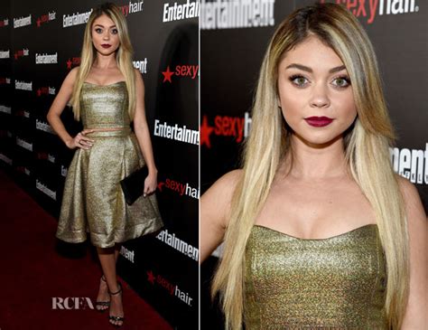Sarah Hyland In Christian Siriano Entertainment Weeklys Party