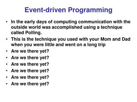 Ppt Event Driven Programming Powerpoint Presentation Free Download