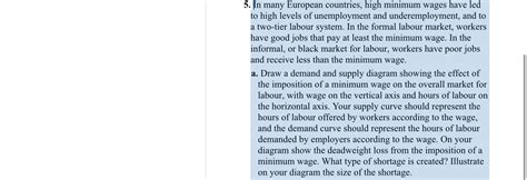 Solved In Many European Countries High Minimum Wages Have Chegg Com