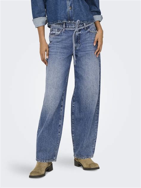 Only Relaxed Fit Jeans Medium Blue Denimblue Denim Zalandoie