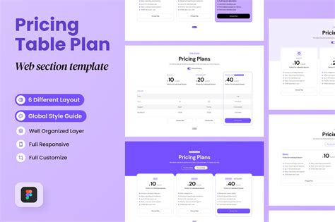 定价表计划 Web部分模板app Ui Kit Fig 云瑞设计