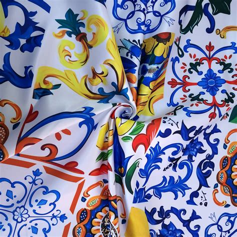 Digital Printed Duchess Satin Abstract Curtain Dream