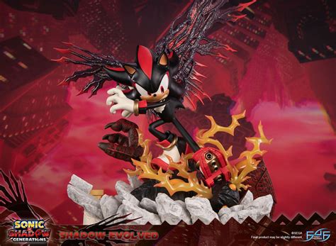 Sonic X Shadow Generations Shadow Evolved Statue First 4 Figures
