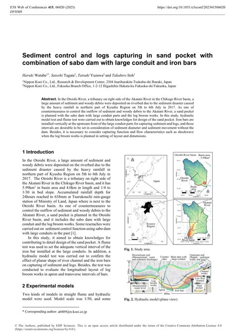 Pdf Sediment Control And Logs Capturing In Sand Pocket With Combination Of Sabo Dam With Large