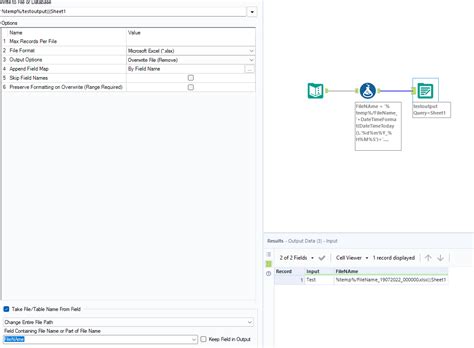 Solved Set Output File Name As Current Date Time Alteryx Community