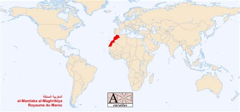 Morocco On A World Map Map Of Rose Bowl